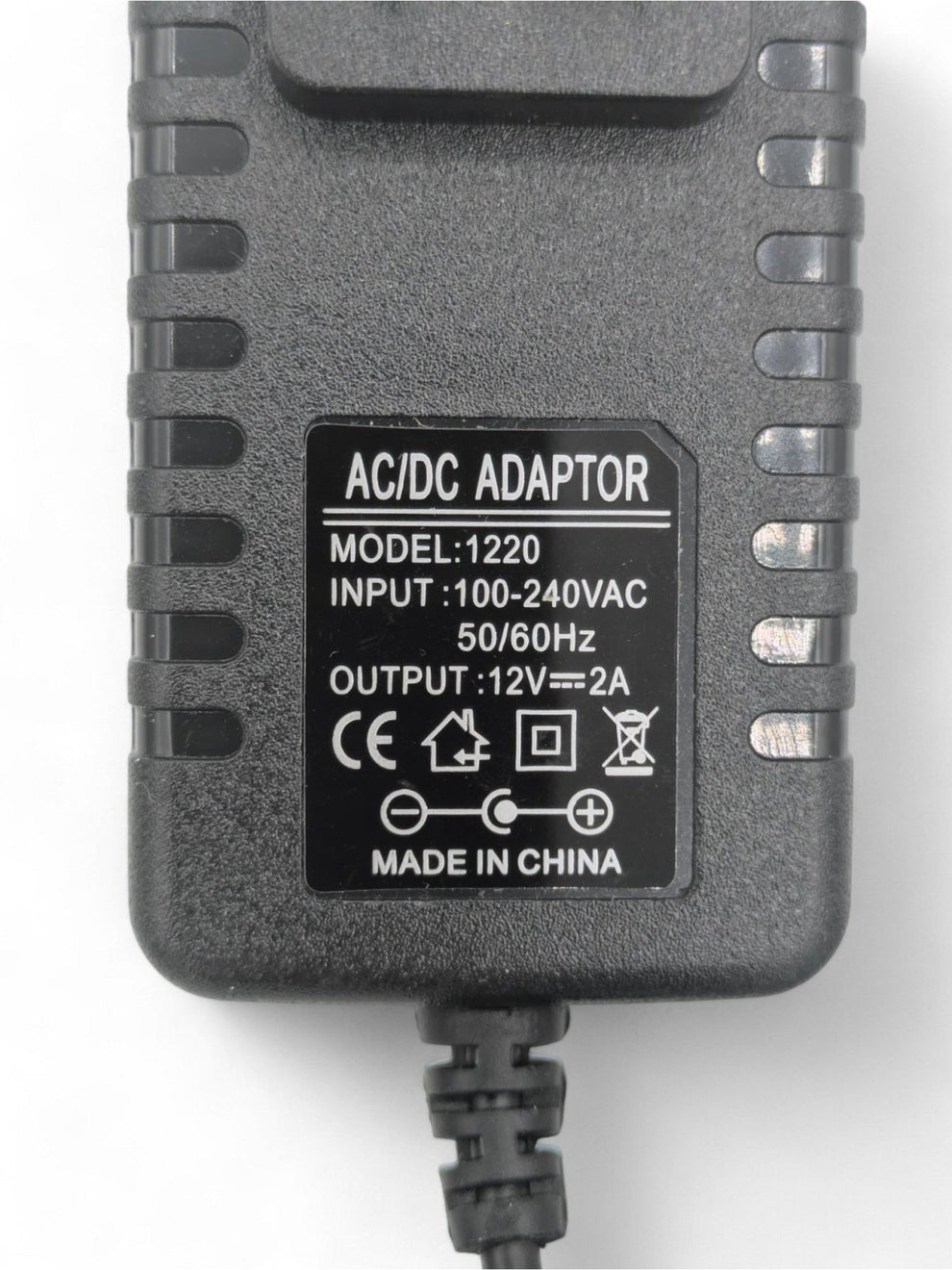 12V AC/DC Wall Mount Adapter 2A 24W 5.5mm x 2.1mm DC Output Connector ...