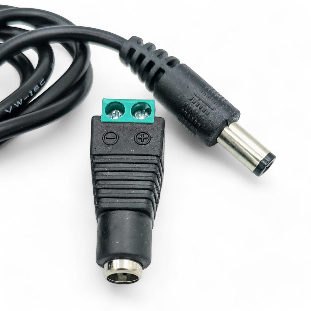12V AC/DC Wall Mount Adapter 2A 24W 5.5mm x 2.1mm DC Output Connector ...