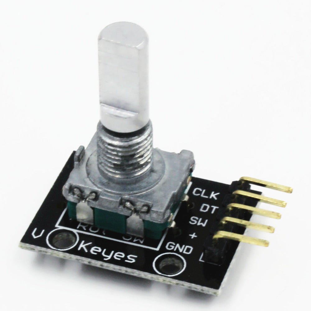 Rotary Encoder / Rotation Sensor Module with Pushbutton Switch Arduino ...