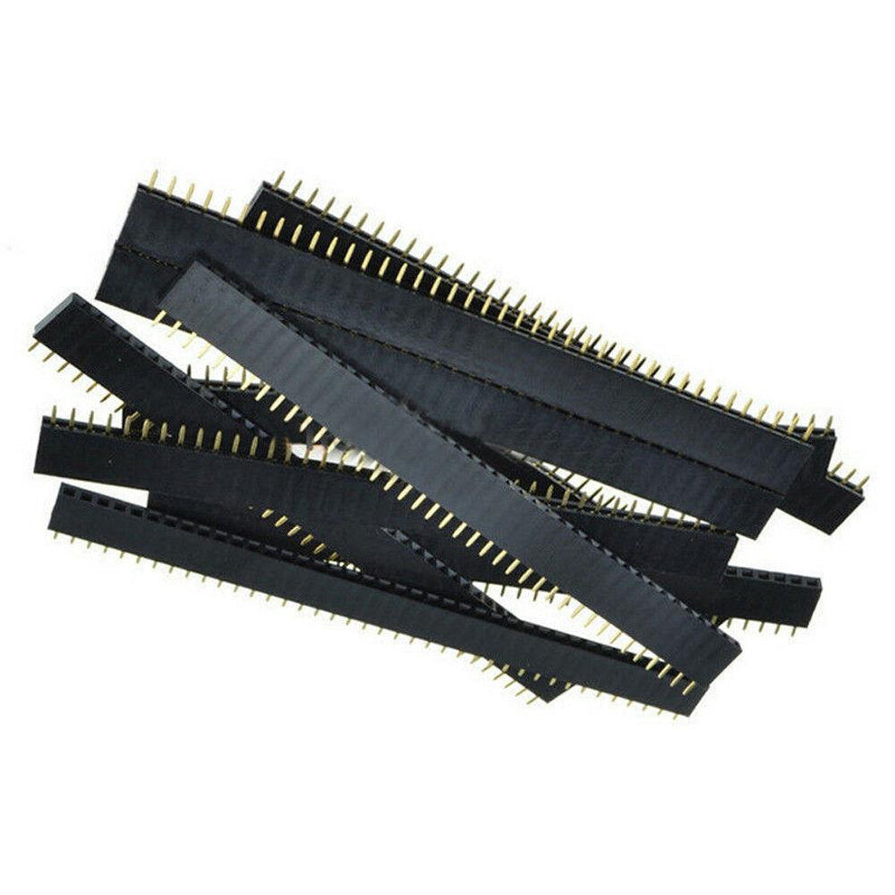 40-Socket Female Header 0.1" 2.54mm Breadboard/PCB Strip Connectors ...