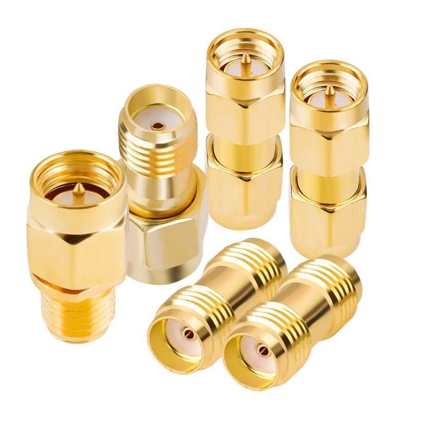 6 Piece SMA Adapter Kit Male and Female SMA RF Adapters – Envistia Mall